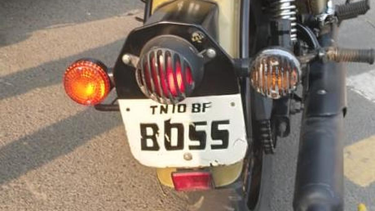 Chennai traffic police cracks down on defective number plates ...