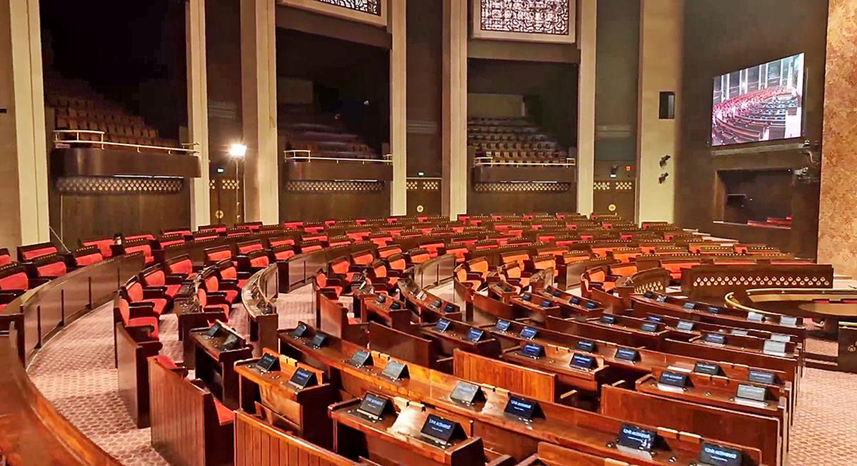 In Frames | First look from inside the New Parliament Building - The Hindu