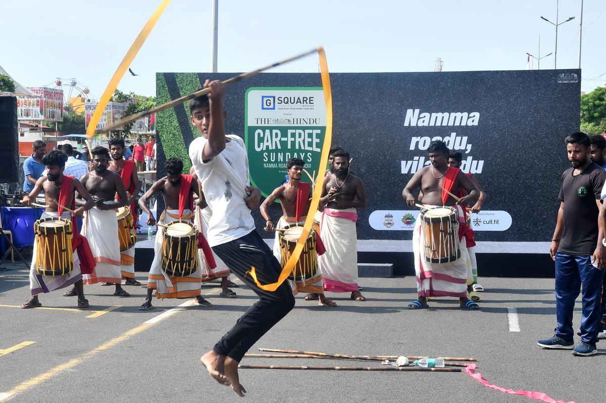 ‘Car-Free Sunday’ off to action-packed start - The Hindu