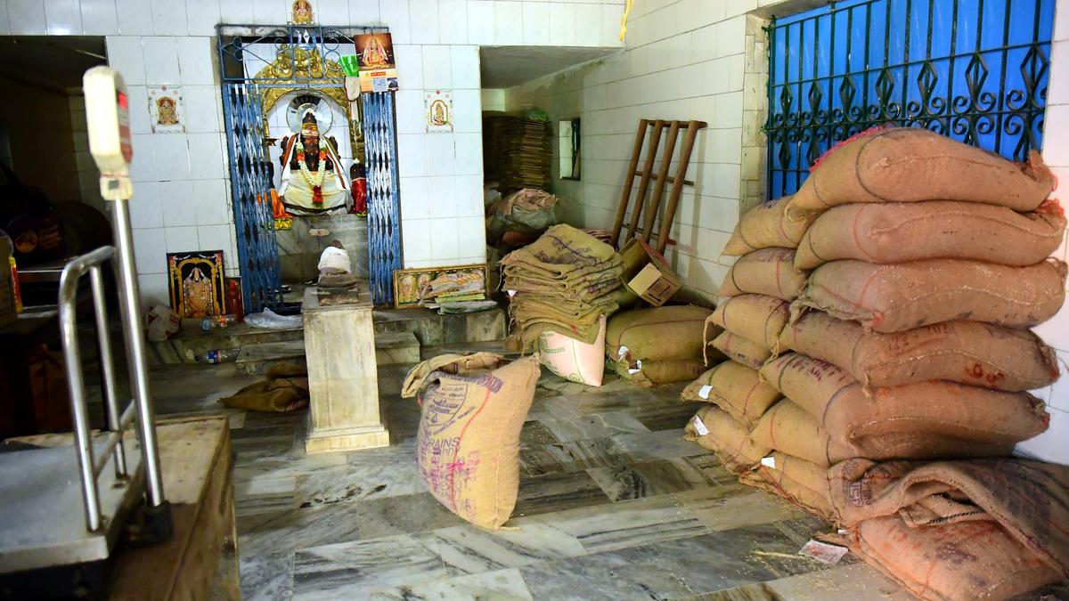 This ration shop functions right inside a temple - The Hindu