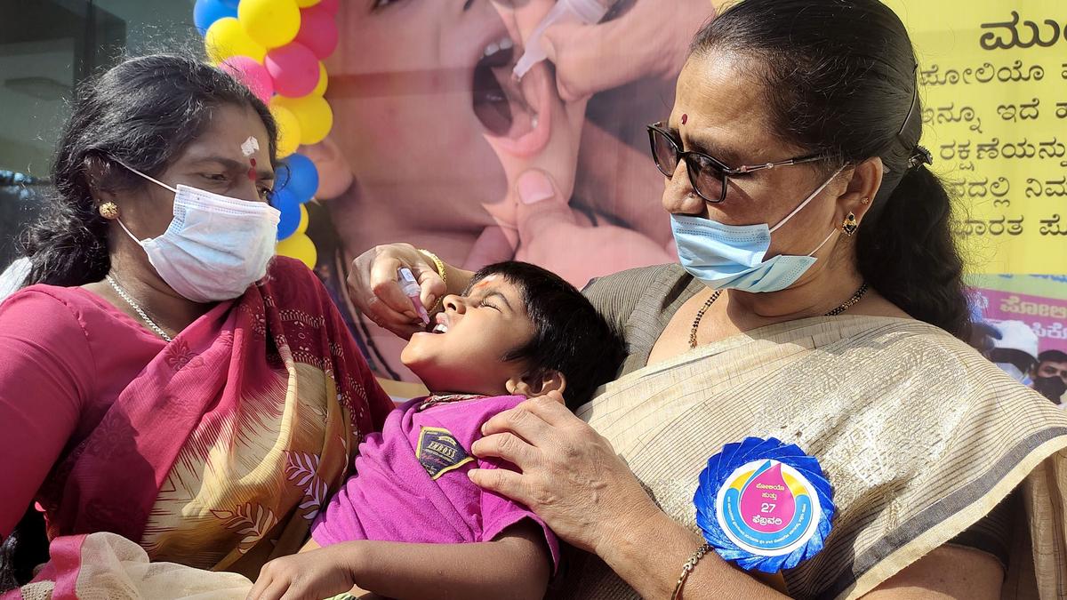 Pulse polio drive: 92 per cent coverage in Mysuru, 99.7 per cent in ...