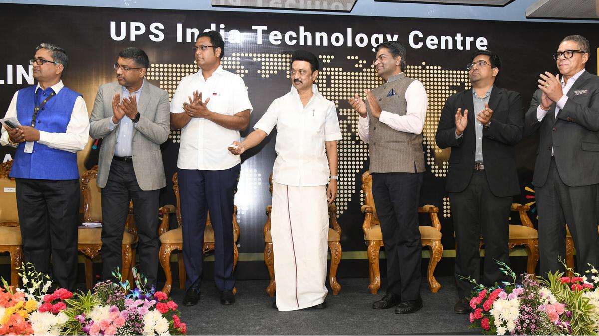 T.N. CM Stalin inaugurates UPS technology centre in Chennai - The Hindu