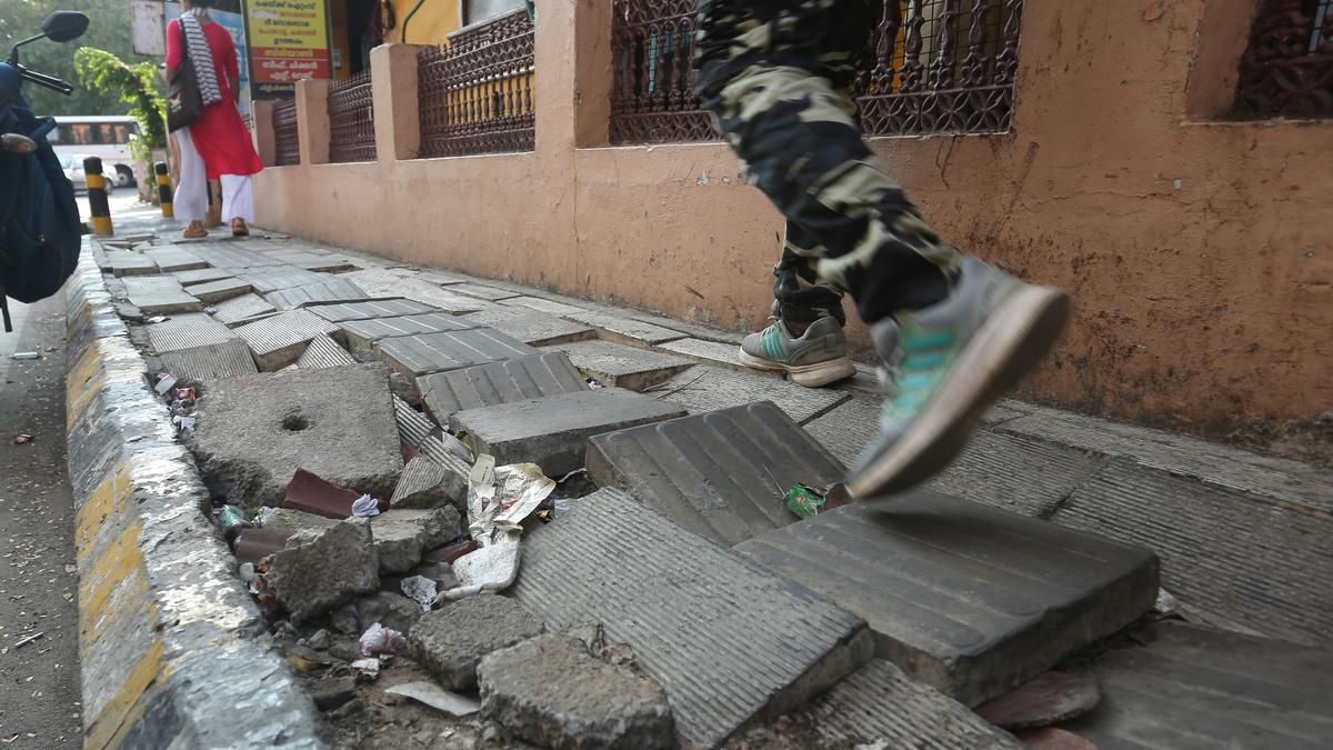 Several redeveloped footpaths in Kochi pose a safety threat to ...