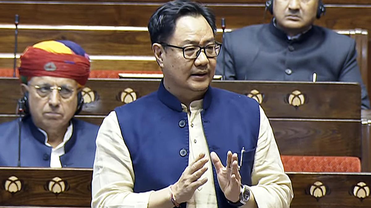 Trinamool moves breach of privilege notice against Union Minister Kiren Rijiju - The Hindu