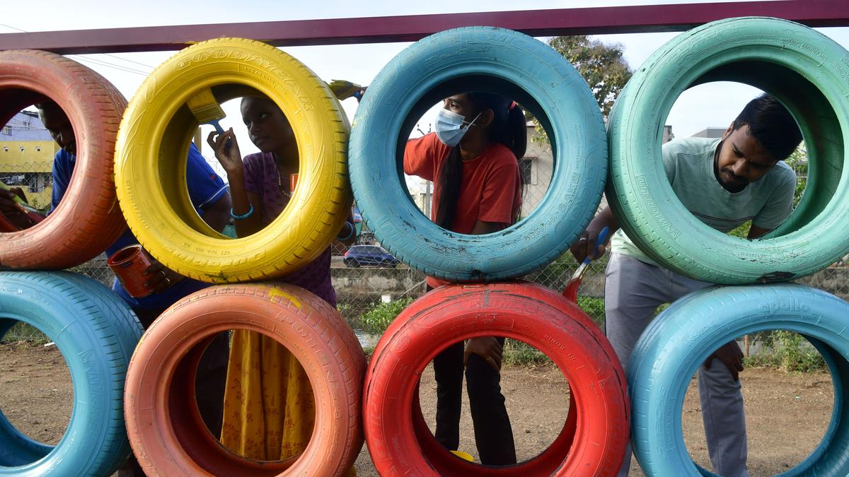 Tyre Park gets a facelift - The Hindu