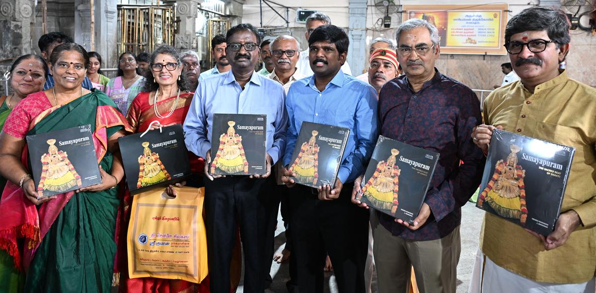 Coffee-table book on Samayapuram Mariamman temple released - The Hindu