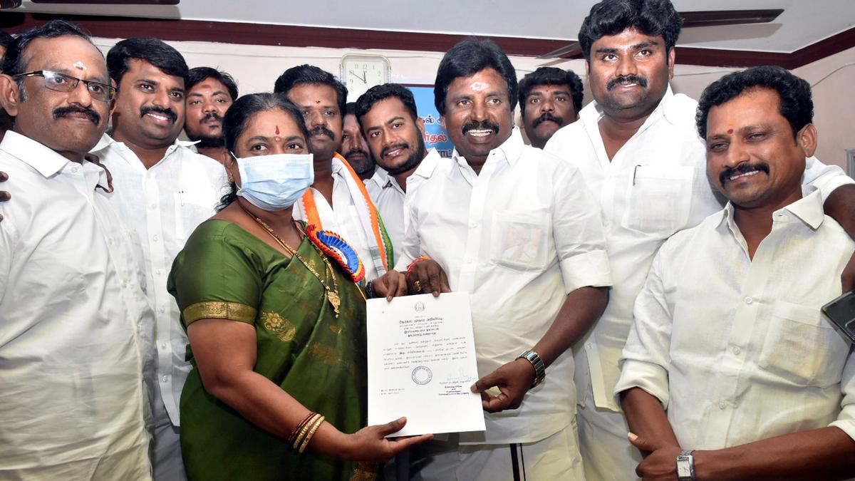 Indirect election peaceful; DMK councillors take charge - The Hindu