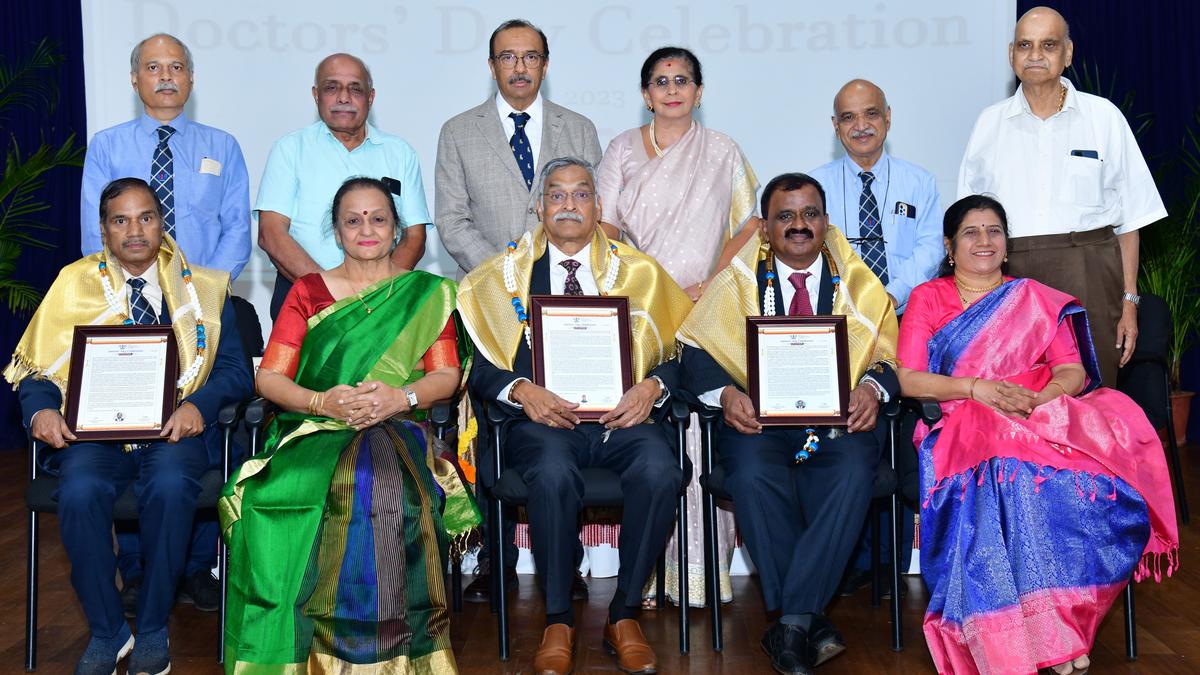 SDM University honours three senior doctors - The Hindu