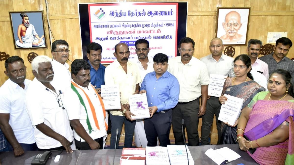 Seven Assembly constituencies in Virudhunagar district get 15,55,186 ...