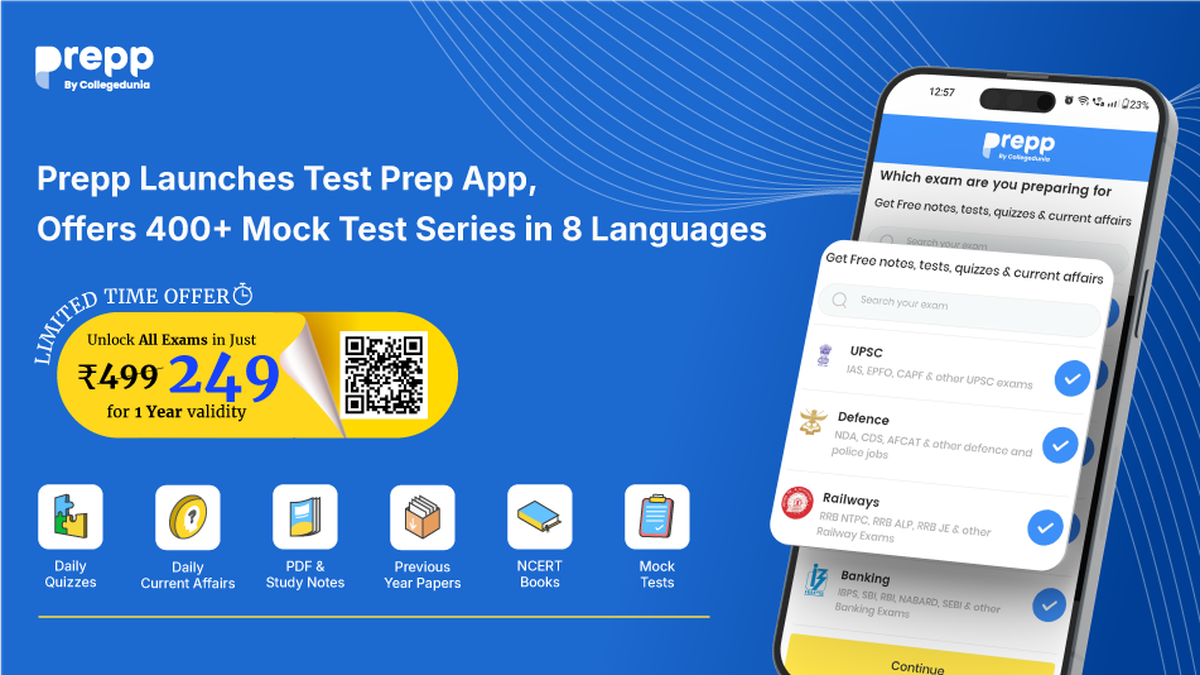 Prepp Launches Test Prep App, offers 400+ Test Series at just Rs 249 ...