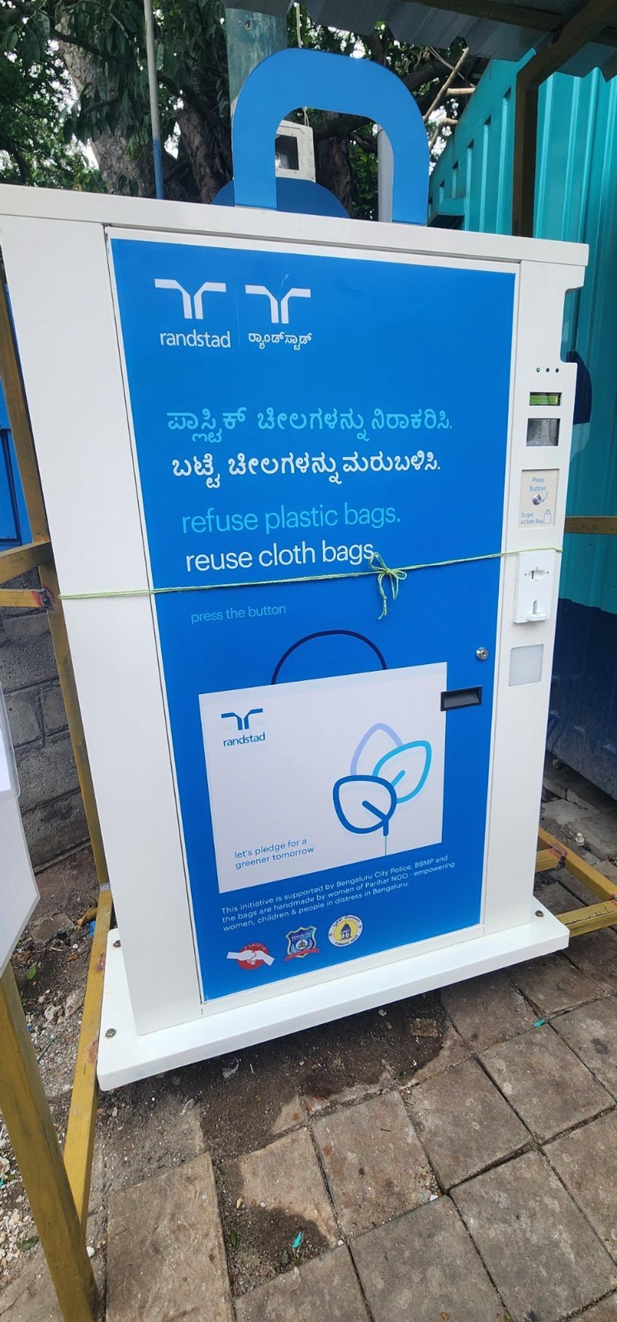 Randstad India inaugurates cloth bag vending machine as part of its CSR ...