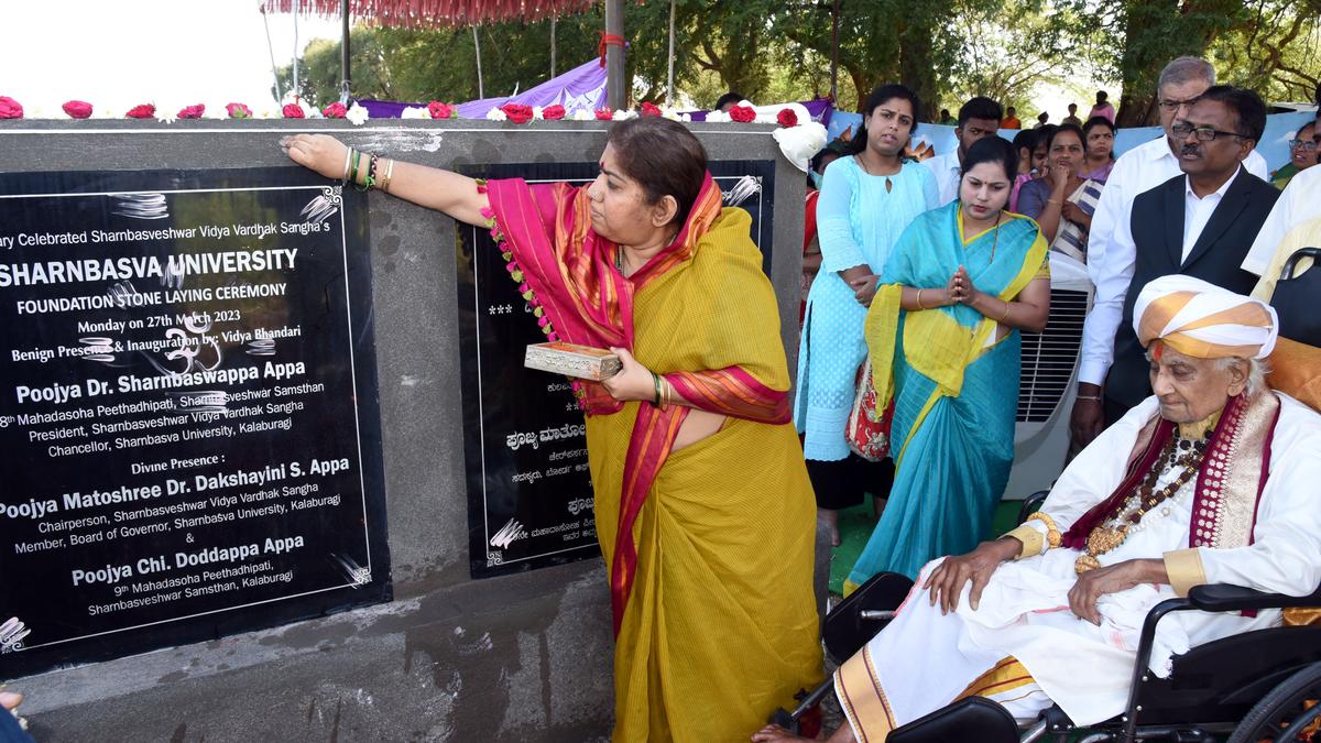 Foundation stone laid for health sciences buildings of Sharnbasva ...