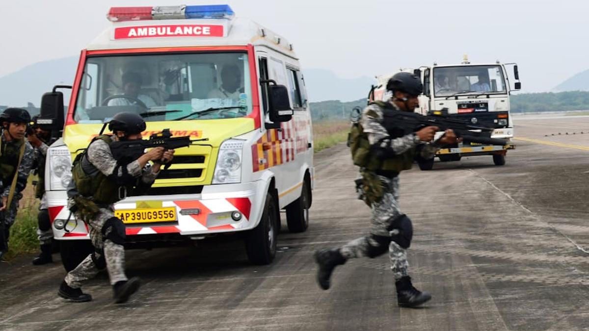 Anti-hijack exercise held at INS Dega - The Hindu