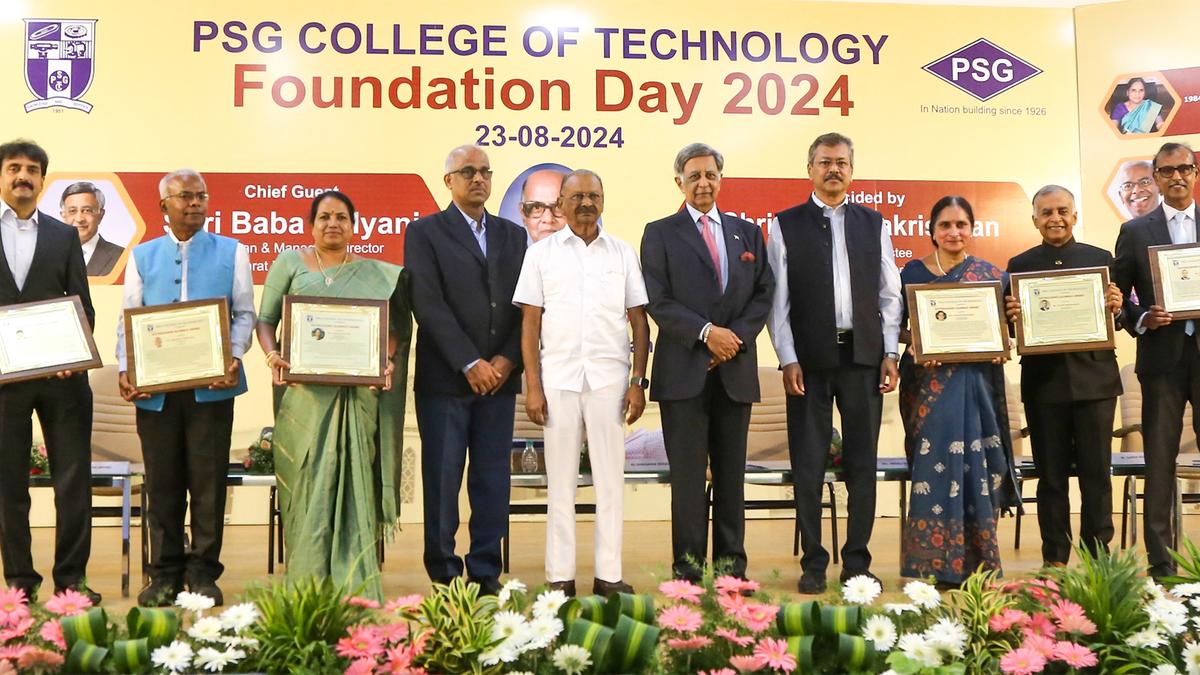 Six alumni of PSG College of Technology in Coimbatore recognised for ...