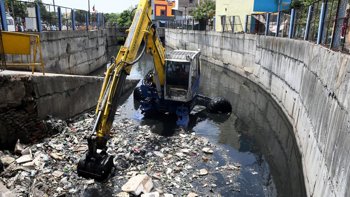 Chennai Corporation begins project to install trash booms across canals ...