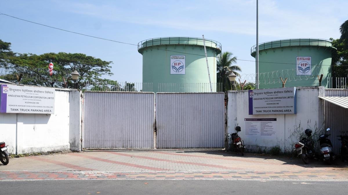 HPCL depot at Elathur temporarily shut down - The Hindu