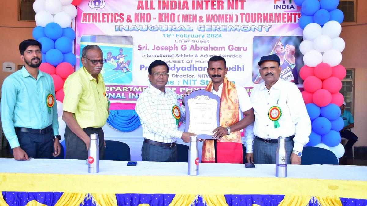 Inter NIT athletics and kho-kho tournament commences at NITW - The Hindu