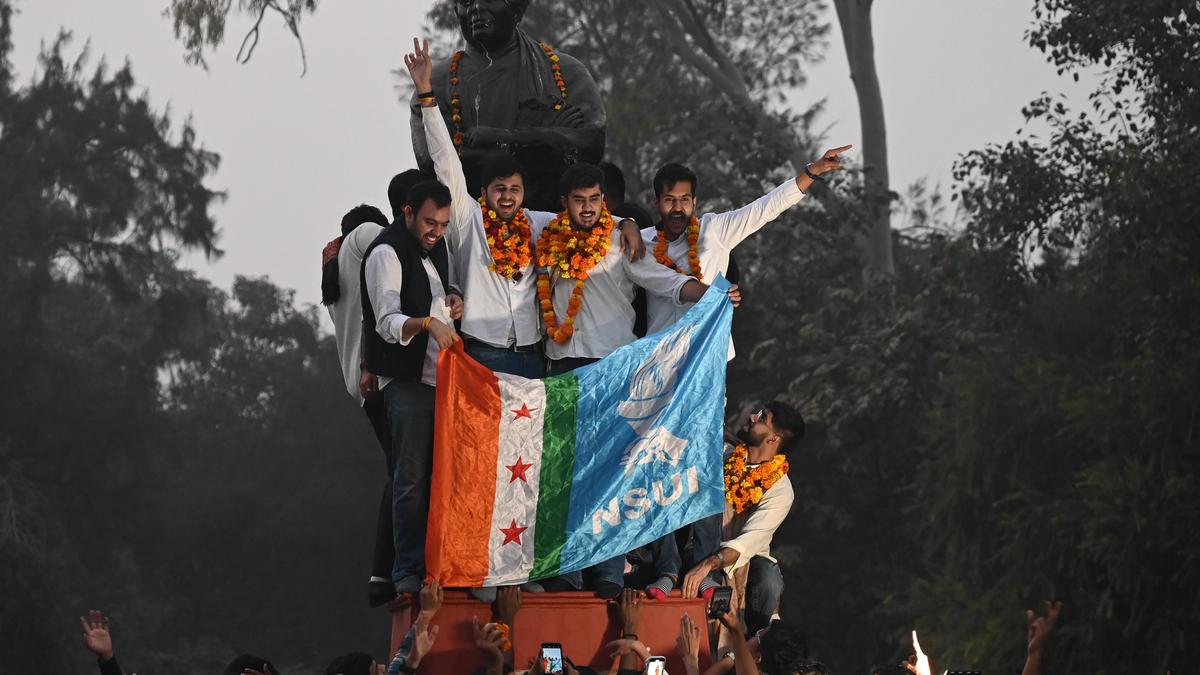 DUSU polls: NSUI wins DUSU president’s post after seven years - The Hindu