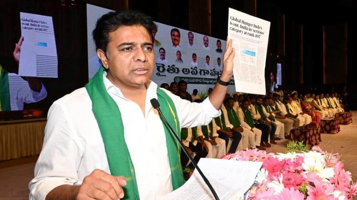 K.T. Rama Rao blames Centre for poor GHI ranking - The Hindu