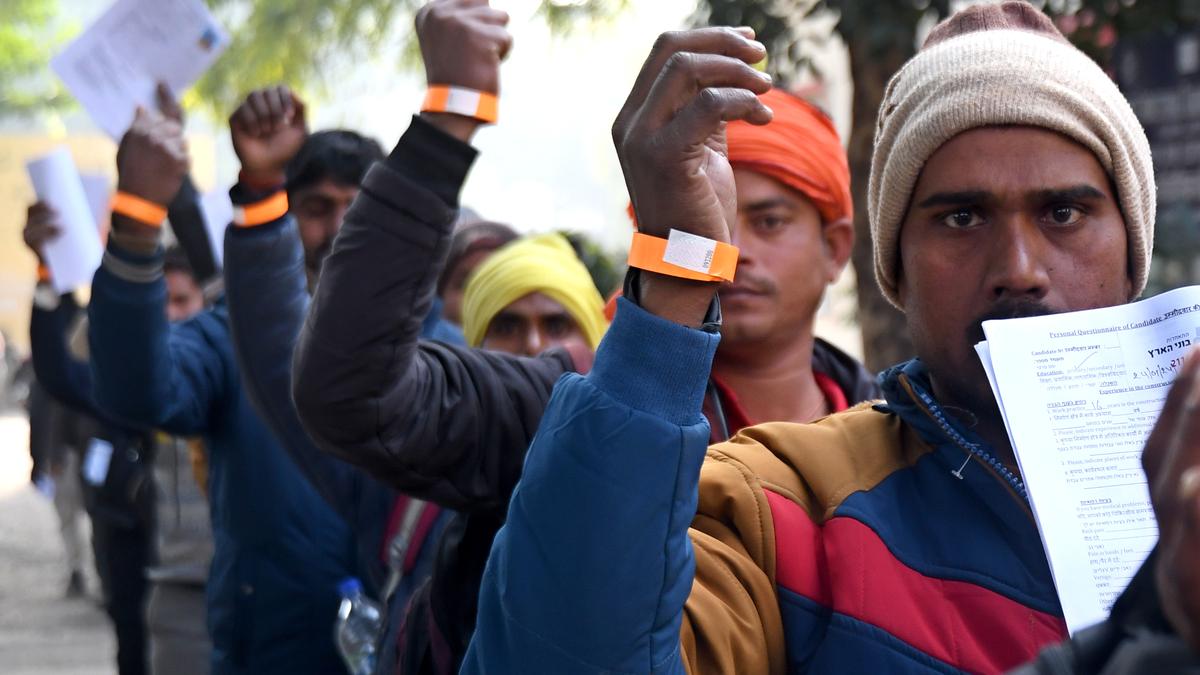 Israel-bound Indian workers | Risking life for a living - The Hindu