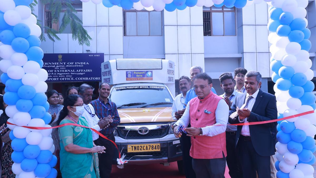 Mobile passport seva van launched in Coimbatore and new POPSK opens in ...