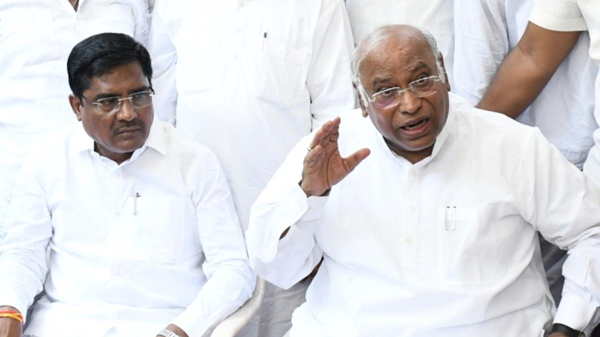 BJP has reduced the President’s office to ‘mere tokenism’, says Congress chief Mallikarjun ...