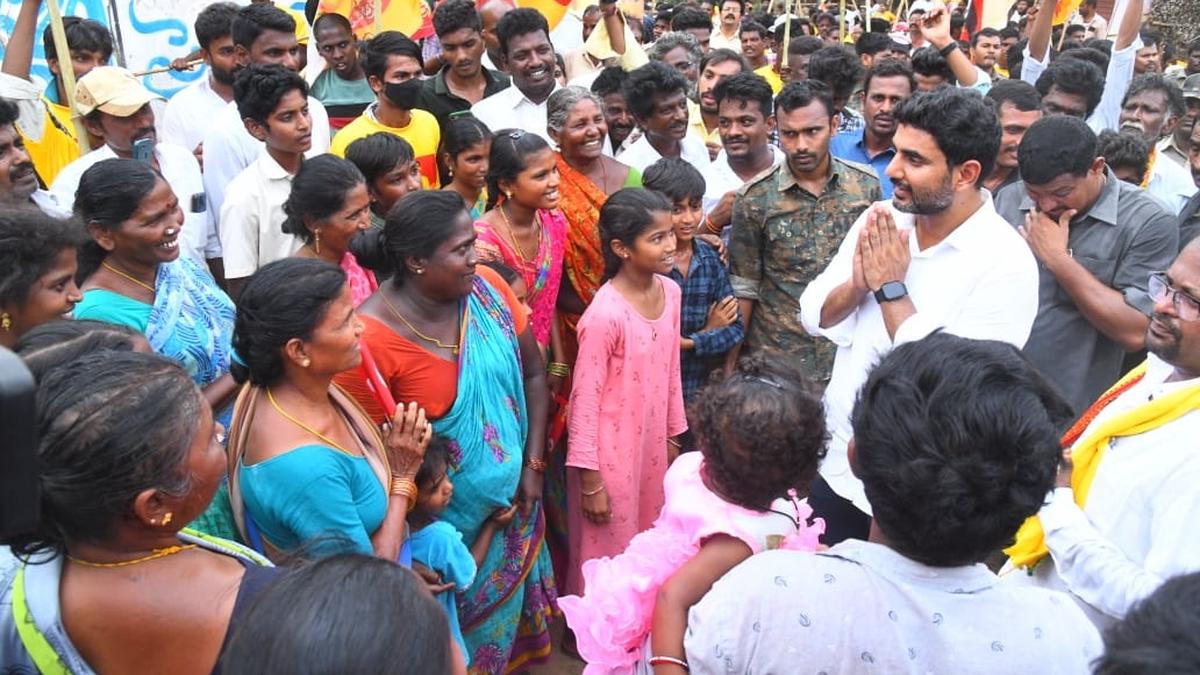 Nara Lokesh promises several sops for Yenadi tribespeople if TDP wins in Andhra Pradesh - The Hindu