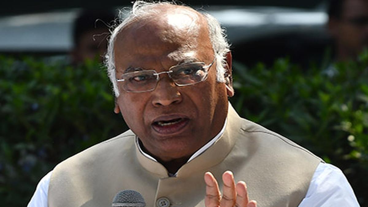 BJP is a bubble in Telangana, says Congress president Mallikarjun Kharge - The Hindu