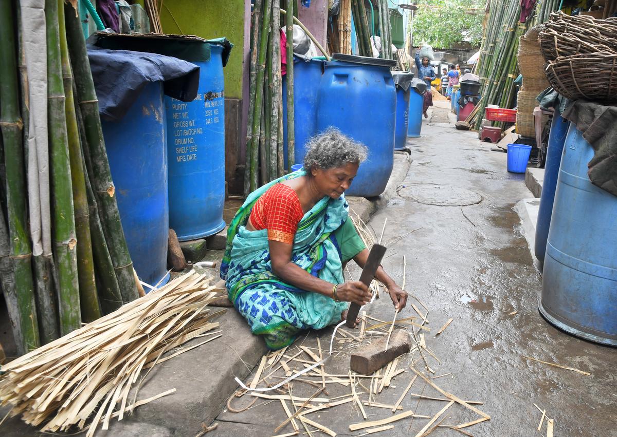 The basket weavers of Medara Street in Visakhapatnam struggle to carve ...
