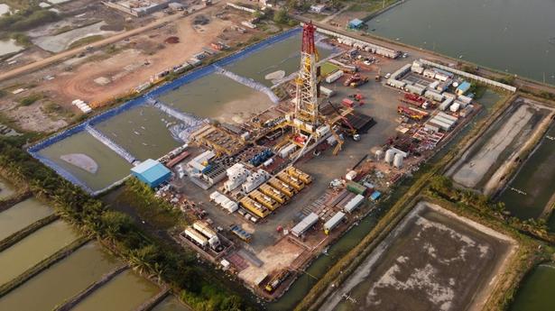 MEIL gives 10 land drilling rigs to ONGC for exploration in KG basin - The Hindu