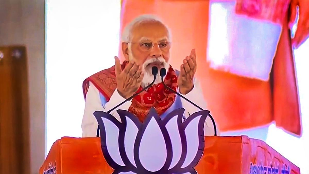 Congress guarantees designed to grab 85% commission: PM Modi - The Hindu