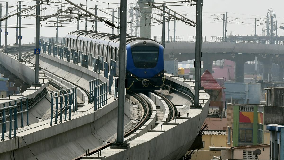Chennai Metro Rail starts work to lay ballast test track at Poonamallee ...