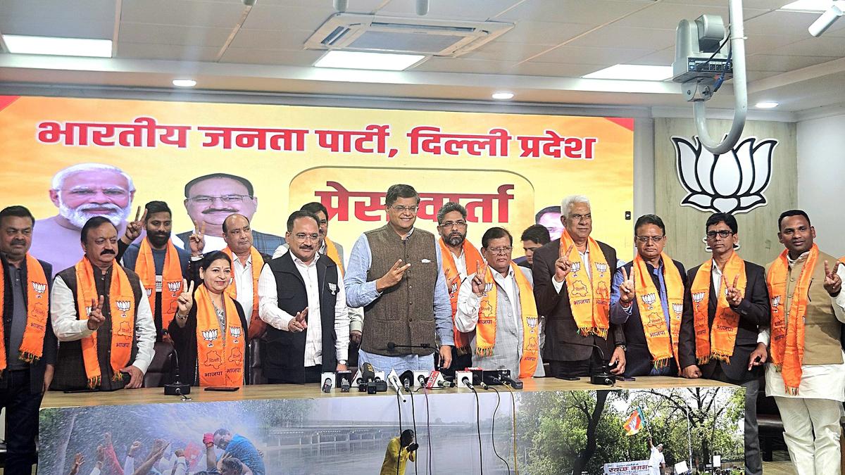 Eight outgoing AAP MLAs join BJP - The Hindu