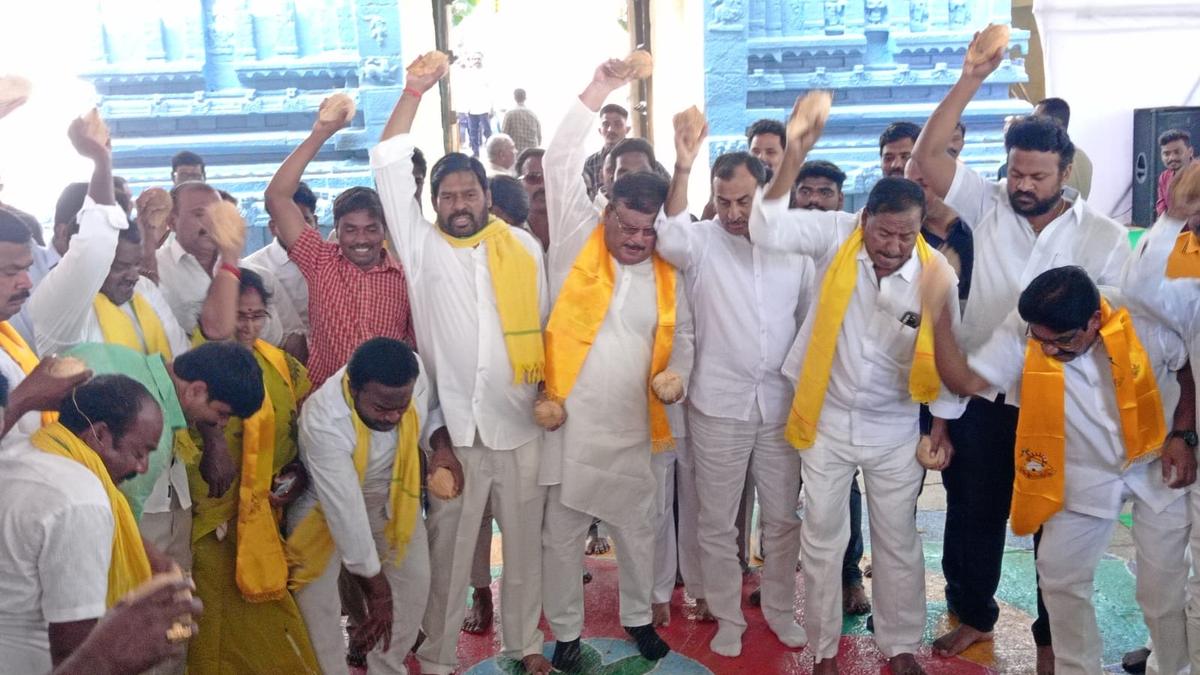 Andhra Pradesh: TDP cadre buoyed ahead of Nara Lokesh visit to Kadapa - The Hindu