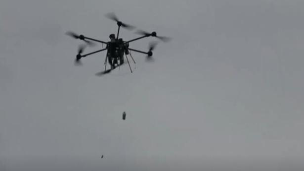 BSF develops drone-based tear gas launcher for riot control - The Hindu