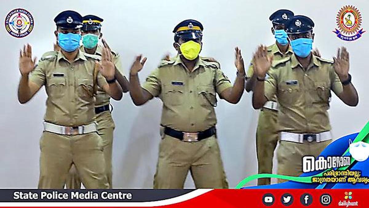 Kerala Police ‘hand washing’ video has gone viral - The Hindu