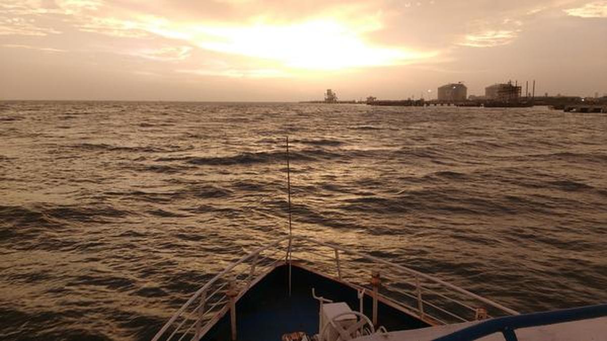 Sunset aboard the Sagararani - The Hindu