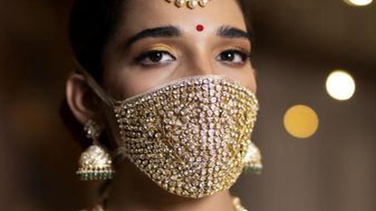 Counting 468 diamonds on this bridal mask - The Hindu