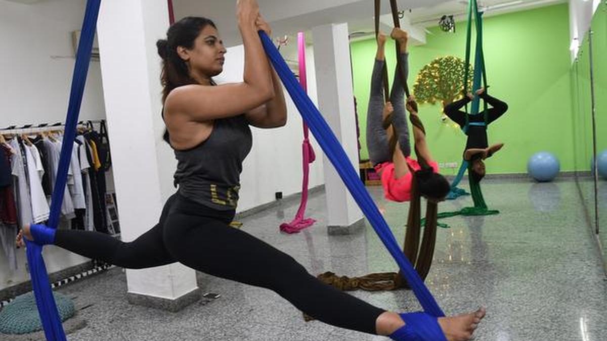 Unboundless in Delhi with aerial yoga - The Hindu