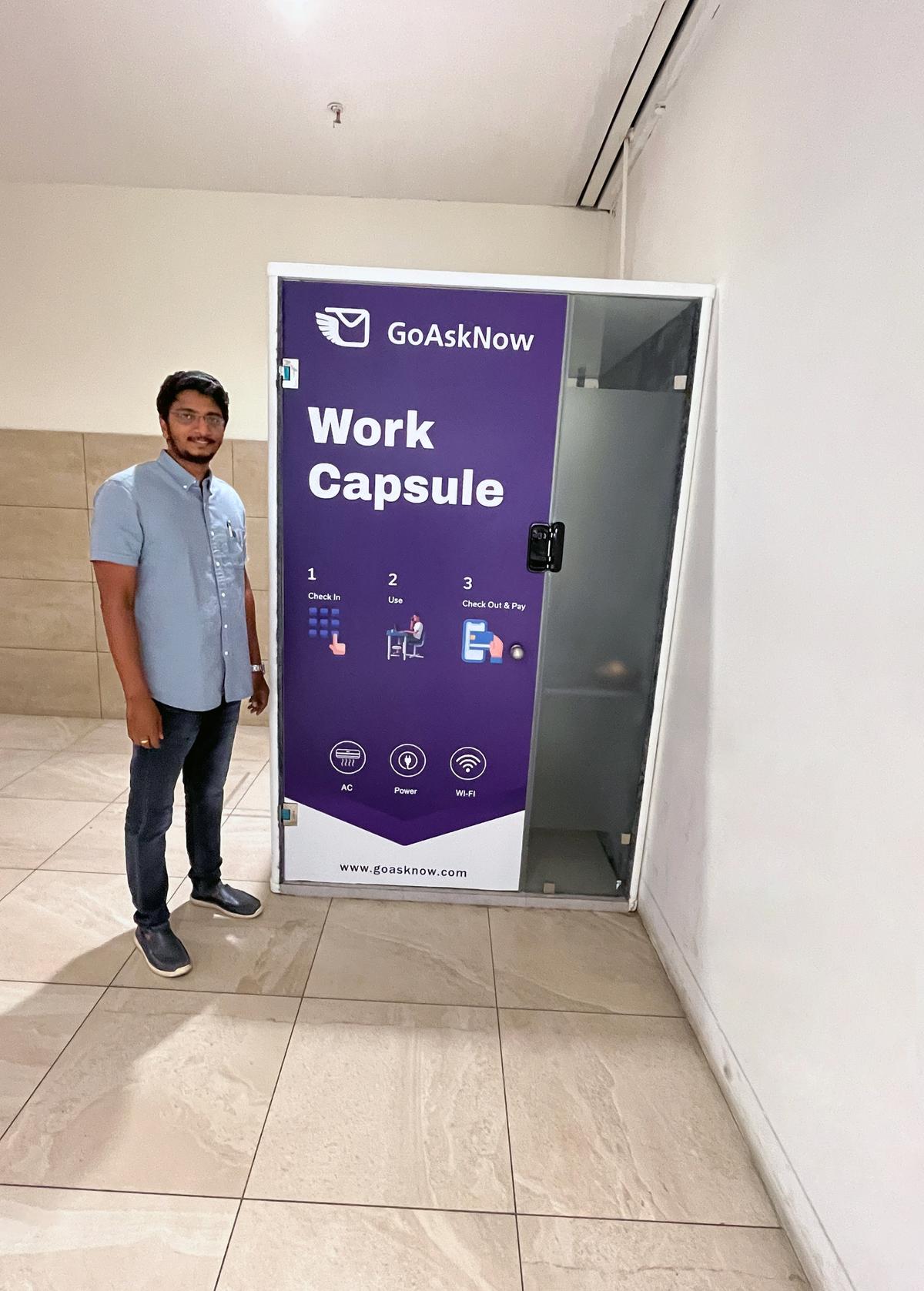 This young entrepreneuer has designed work capsules and stationed them ...