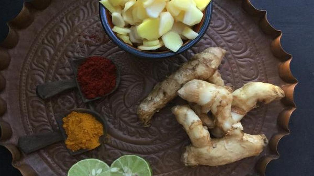 The manga inji or mango ginger offers a fresh zest to a dish - The Hindu