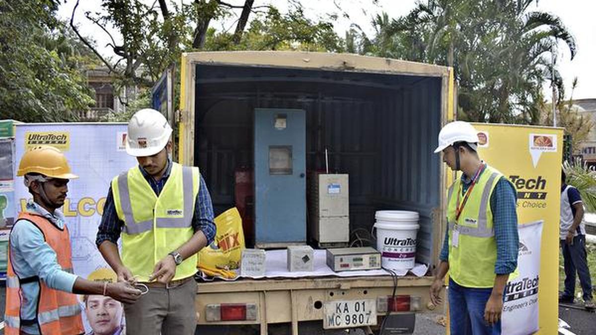 Mobile testing lab for concrete - The Hindu