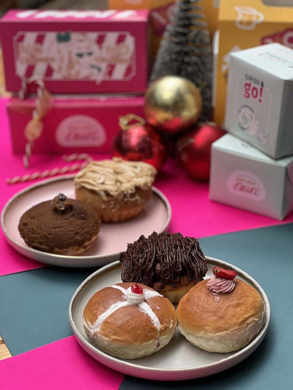 Just for buns in Adyar serves jam, strawberry, and peanut banana buns ...