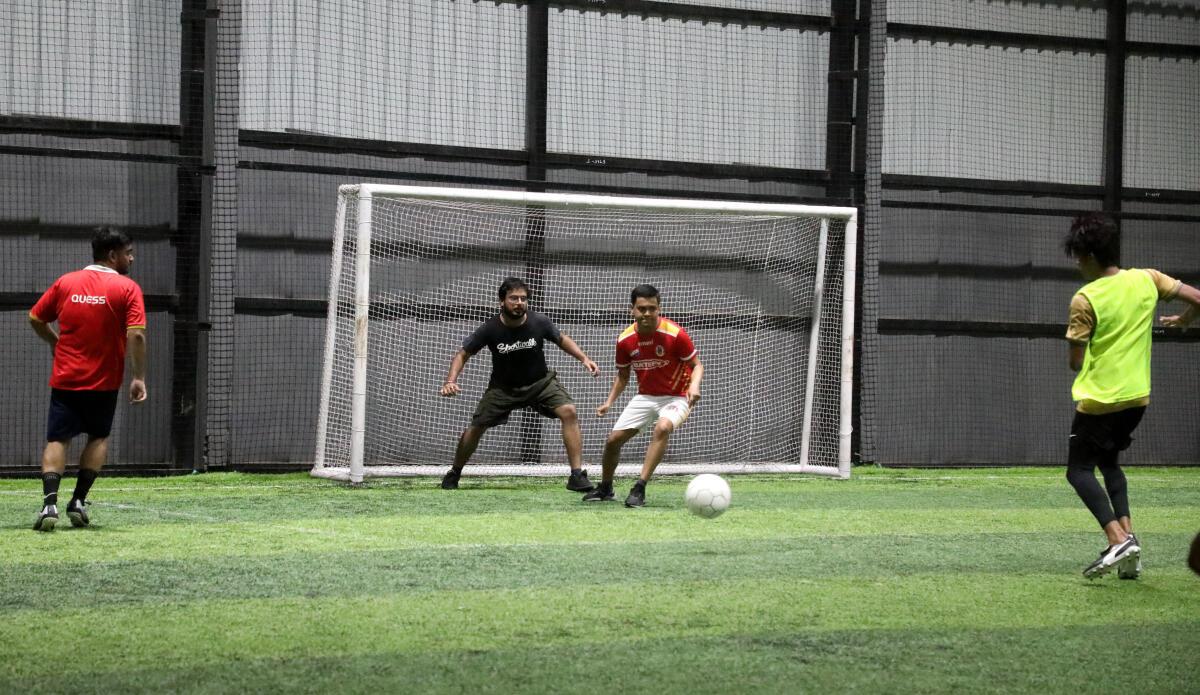 Working professionals in Chennai are taking to night football on turfs ...