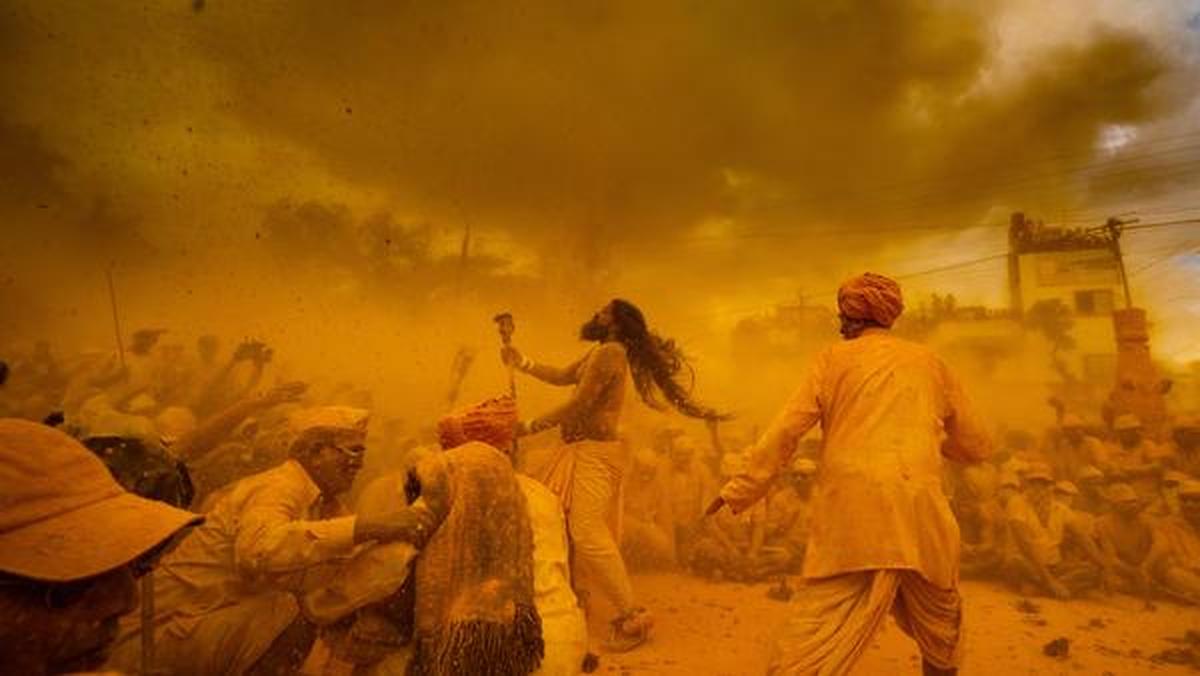 Drench in yellow at the Haldi festival in Maharashtra’s Pattan Kodoli ...