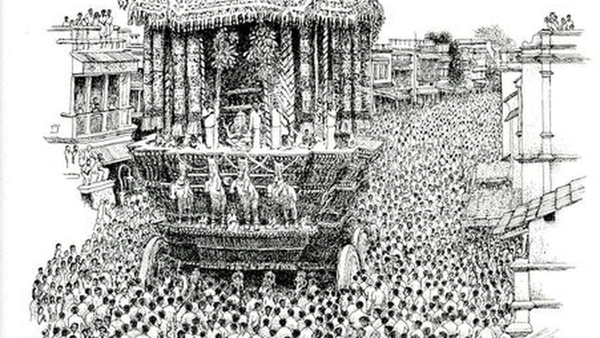 Manohar Devadoss’s painstakingly-detailed sketches of Madurai - The Hindu