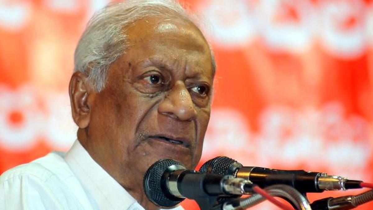 Veteran CPI leader A.B. Bardhan passes away - The Hindu