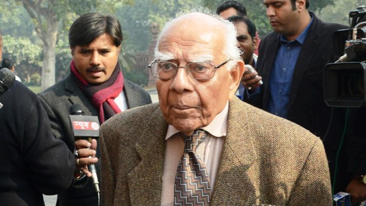 Advani won hawala case because of me, says Jethmalani - The Hindu