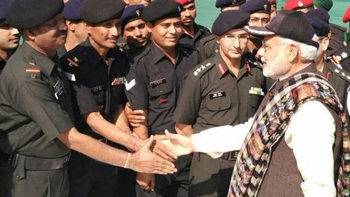 PM spends Diwali with troops, says OROP issue "resolved" - The Hindu