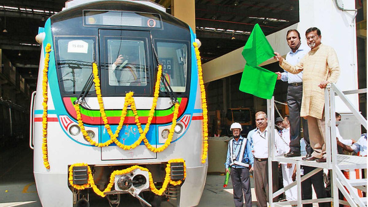 Metro rail reaches another milestone - The Hindu